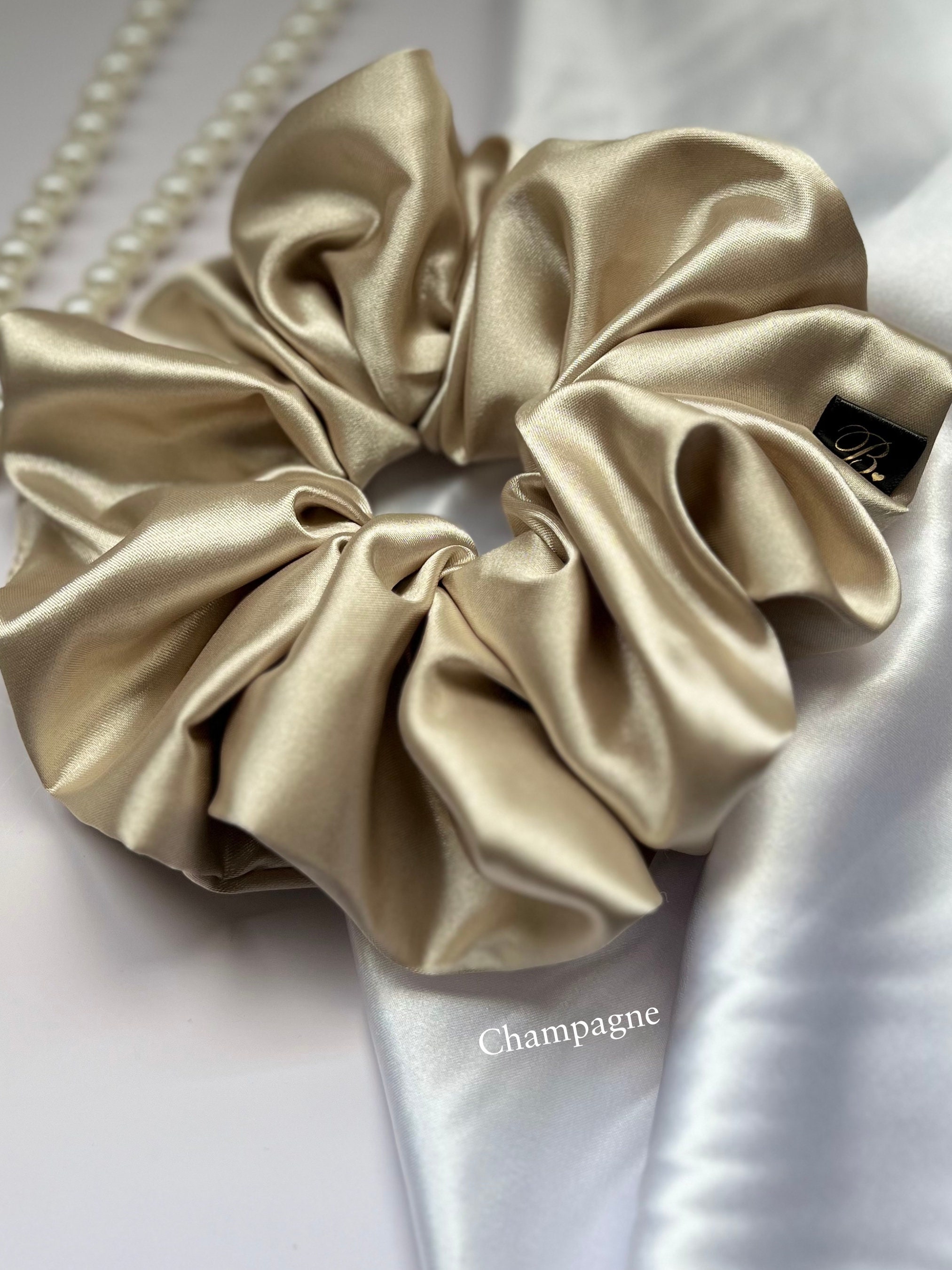 Jumbo Satin Scrunchies B. LUVV & Co. Silky Satin Scrunchies XL Scrunchies Fashion Statement 17 ...