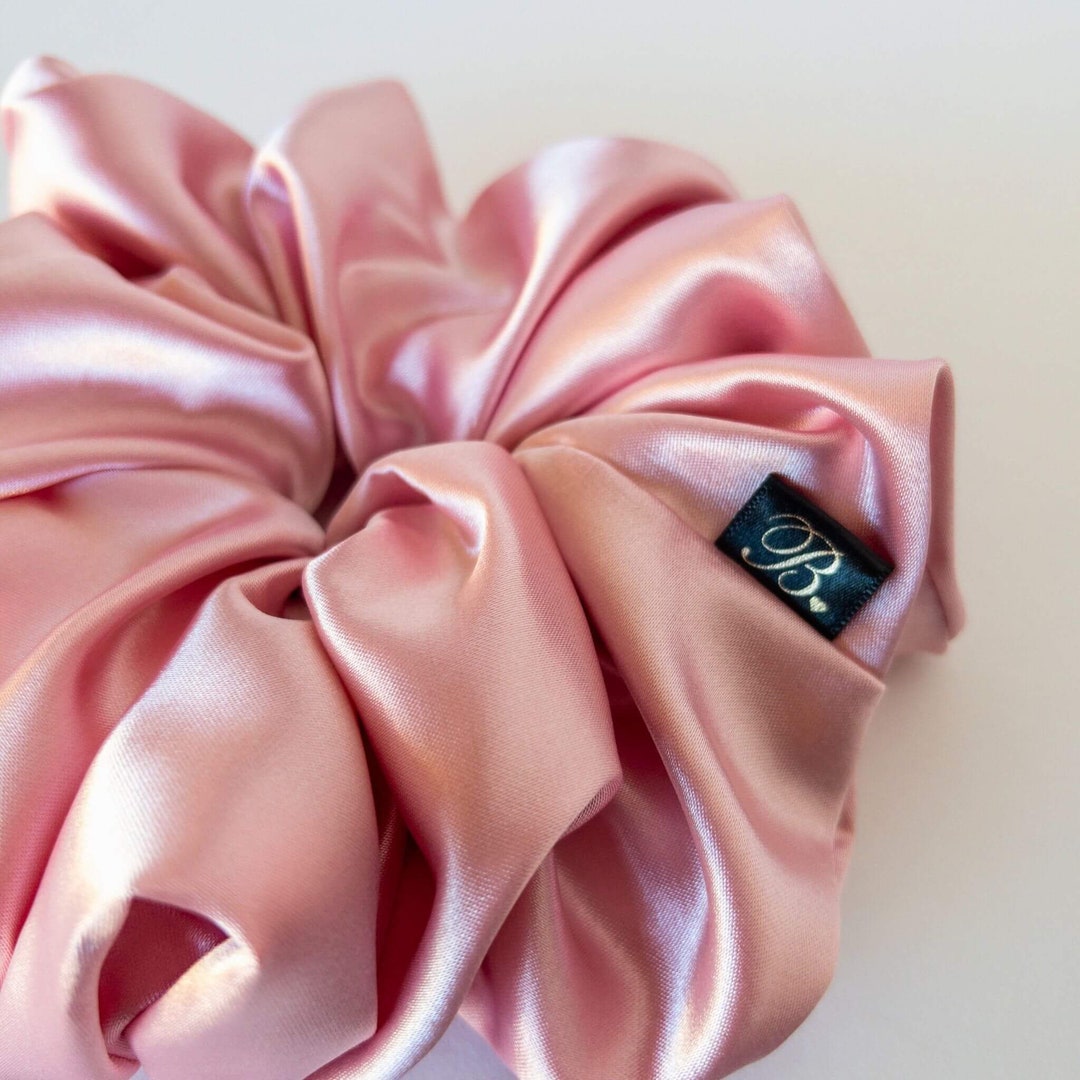 Jumbo Satin Scrunchies B. LUVV & Co. Silky Satin Scrunchies XL Scrunchies Fashion Statement 17 ...