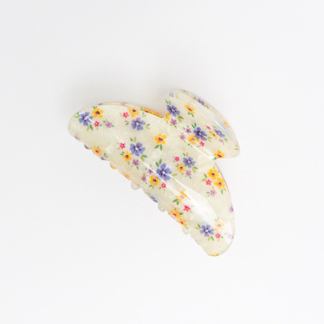 Floral Hair Claw – Cottagecore Spring Hair Clip, Romantic Flower Claw ...