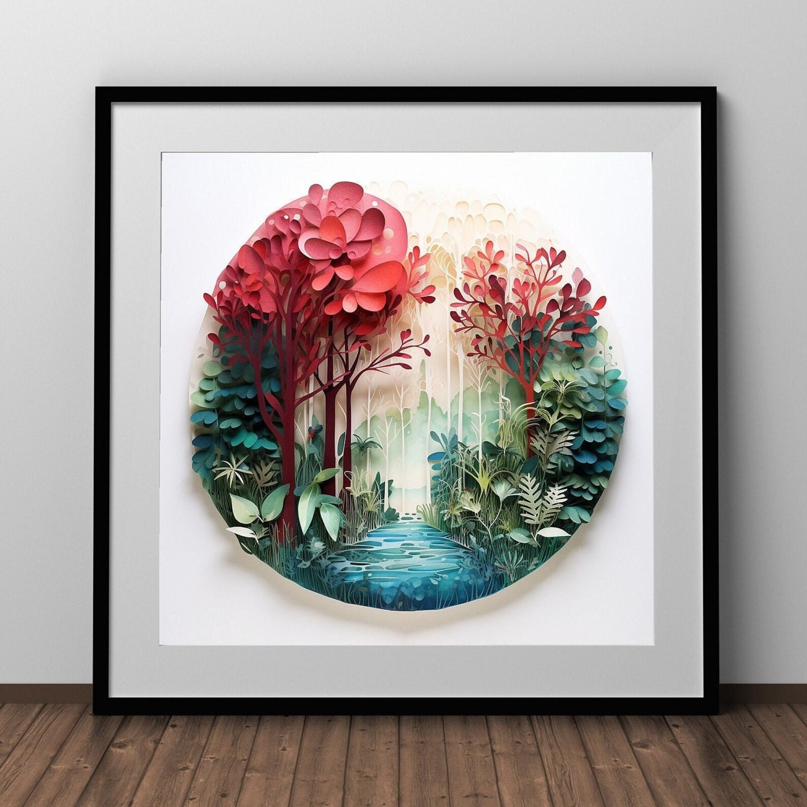 Forest, Wall Art, Digital Printing, Print, Nature, Scenery, Home Decor ...