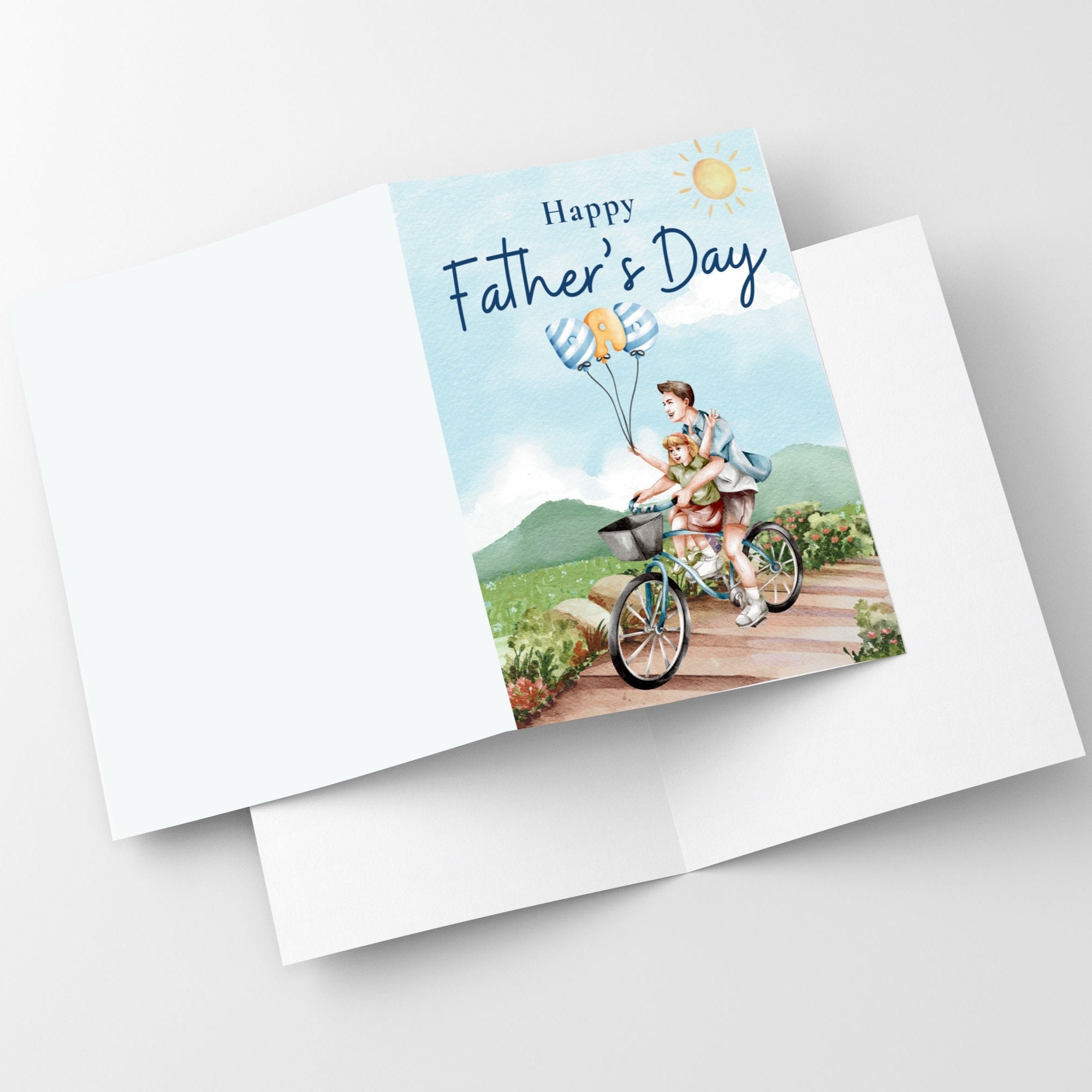 Fathers Day Card, Printable Fathers Day Card, Happy Fathers Day Card ...