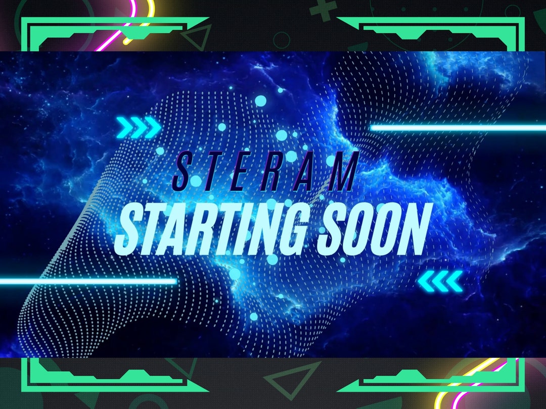 Blue Galaxy Space Stream Package: Animated Twitch Kick Screens - Etsy