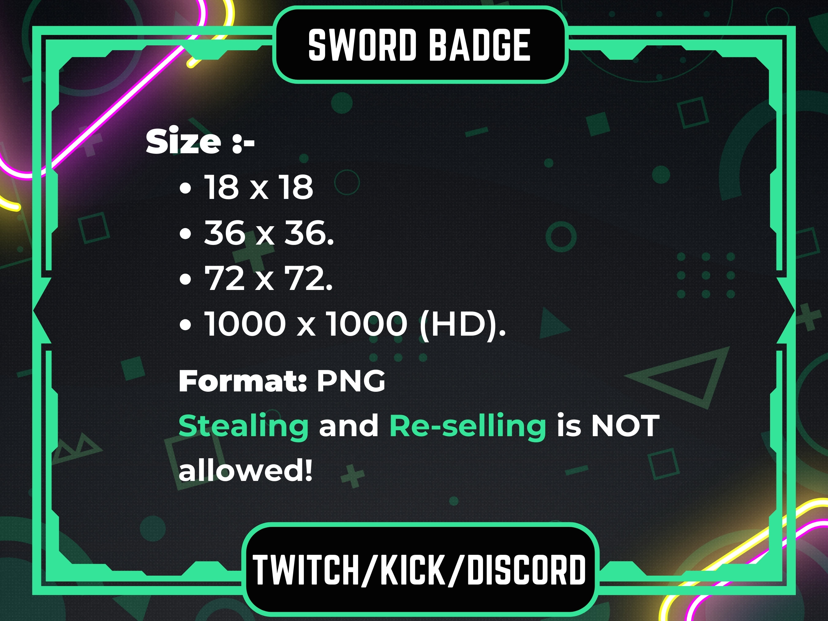 Twitch Sword Sub Badges Katana Sub Badges Twitch Sub Badges Weapon Sub ...