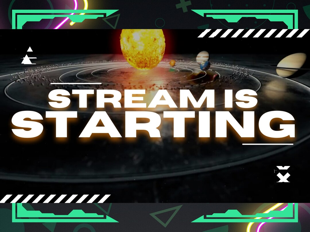 Animated Solar System Twitch Stream Overlay Package (digital Download ...