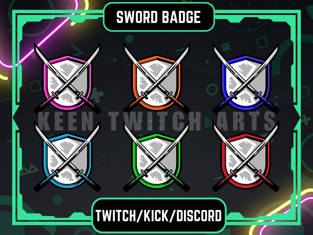 Twitch Sword Sub Badges | Katana Sub Badges | Twitch Sub Badges ...