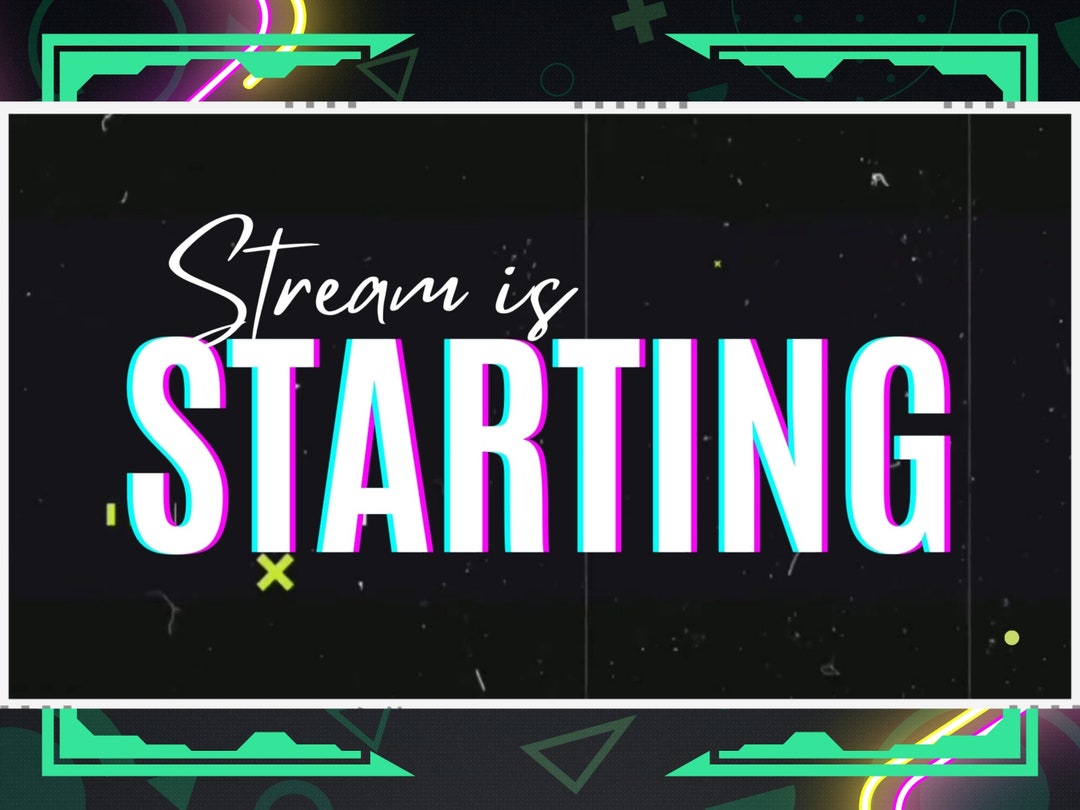 Glitch Stream Overlay: Animated Streaming Screens and Panels - Etsy
