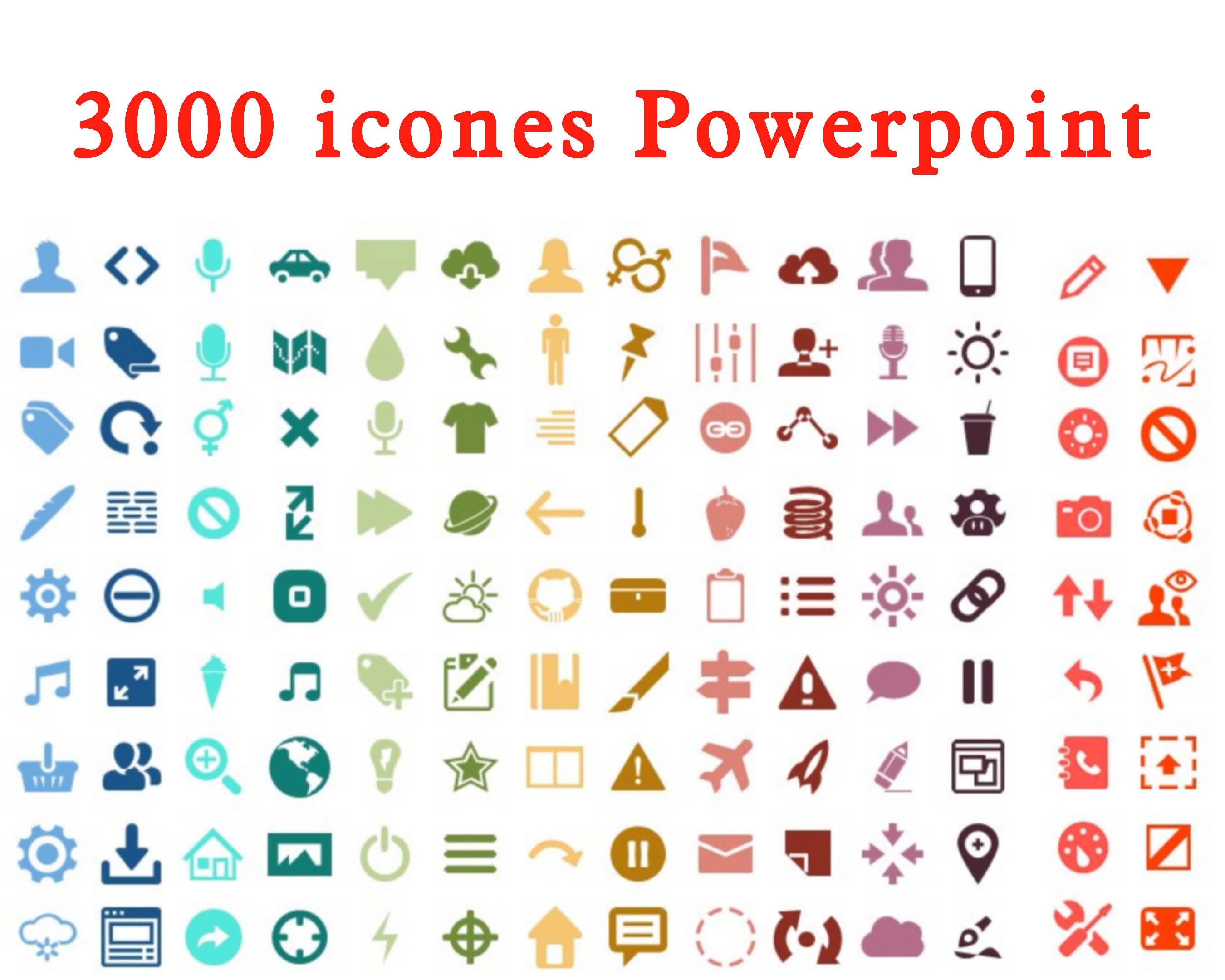 Personalized Icons for Ppt, for Ppt Powerpoint Recolorable Icons, Recolorable Icons for Word ...
