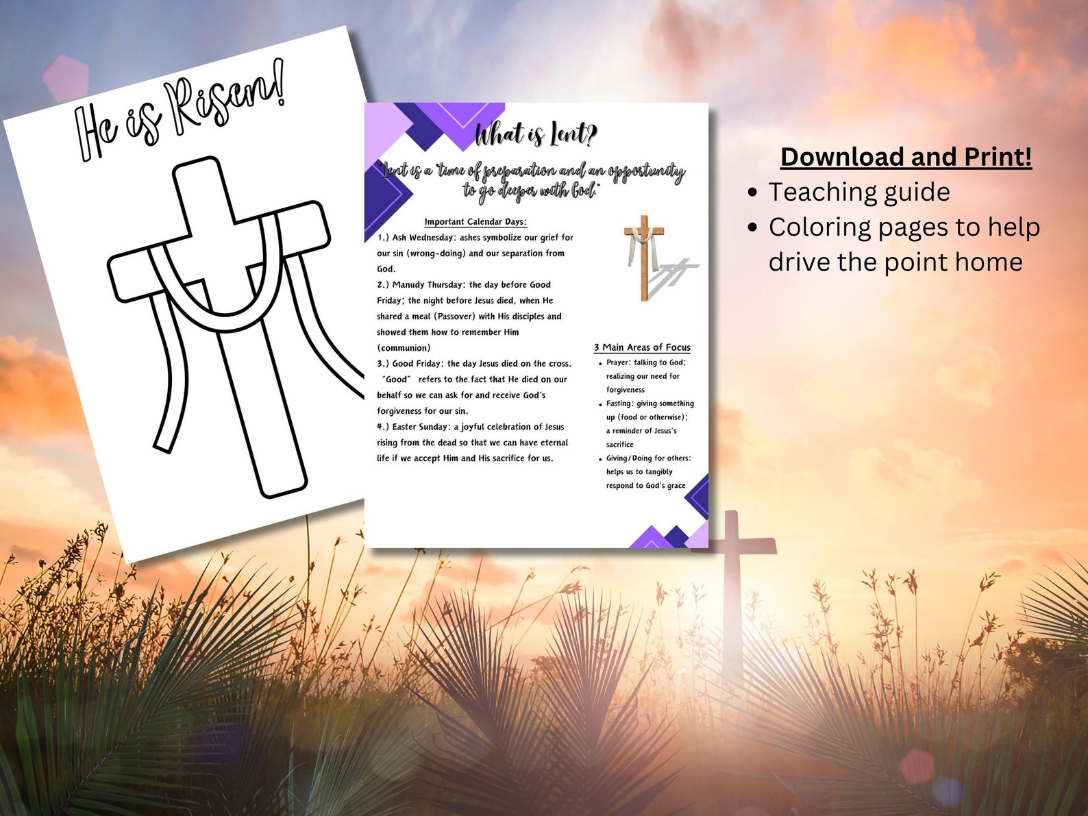 Lenten/easter Season Printable Bundle - Etsy UK
