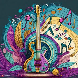 Music Themed Design - Etsy