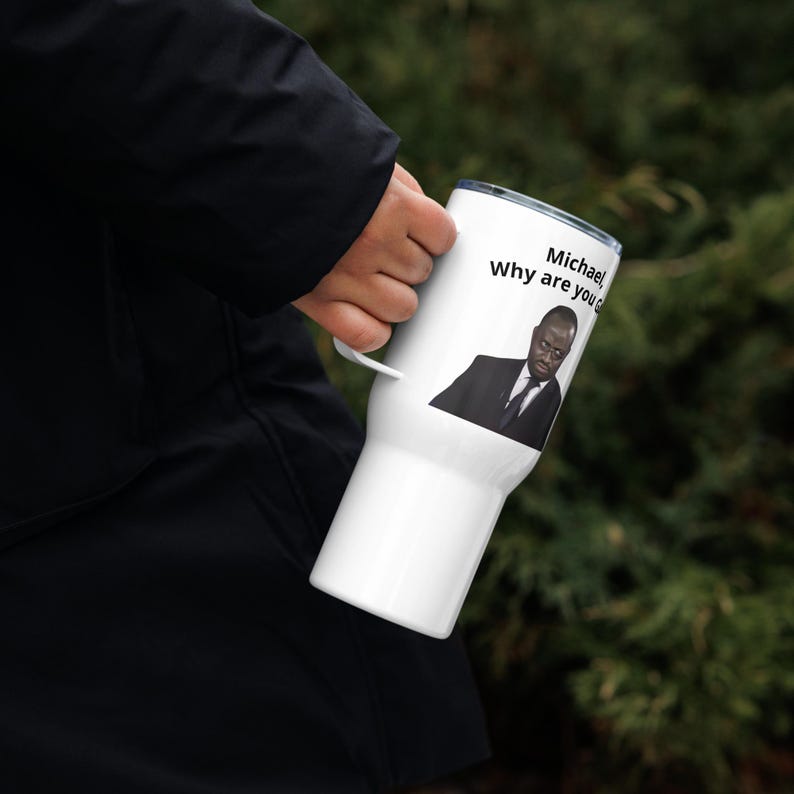 Sip Happens – Funny Customisable Meme Travel Mug With a Handle for Life ...
