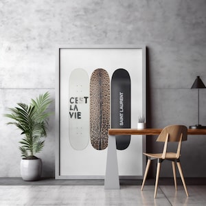 Skateboard Art Print: Vertical Matte Wall Decor, Skate Lover Gift - Etsy