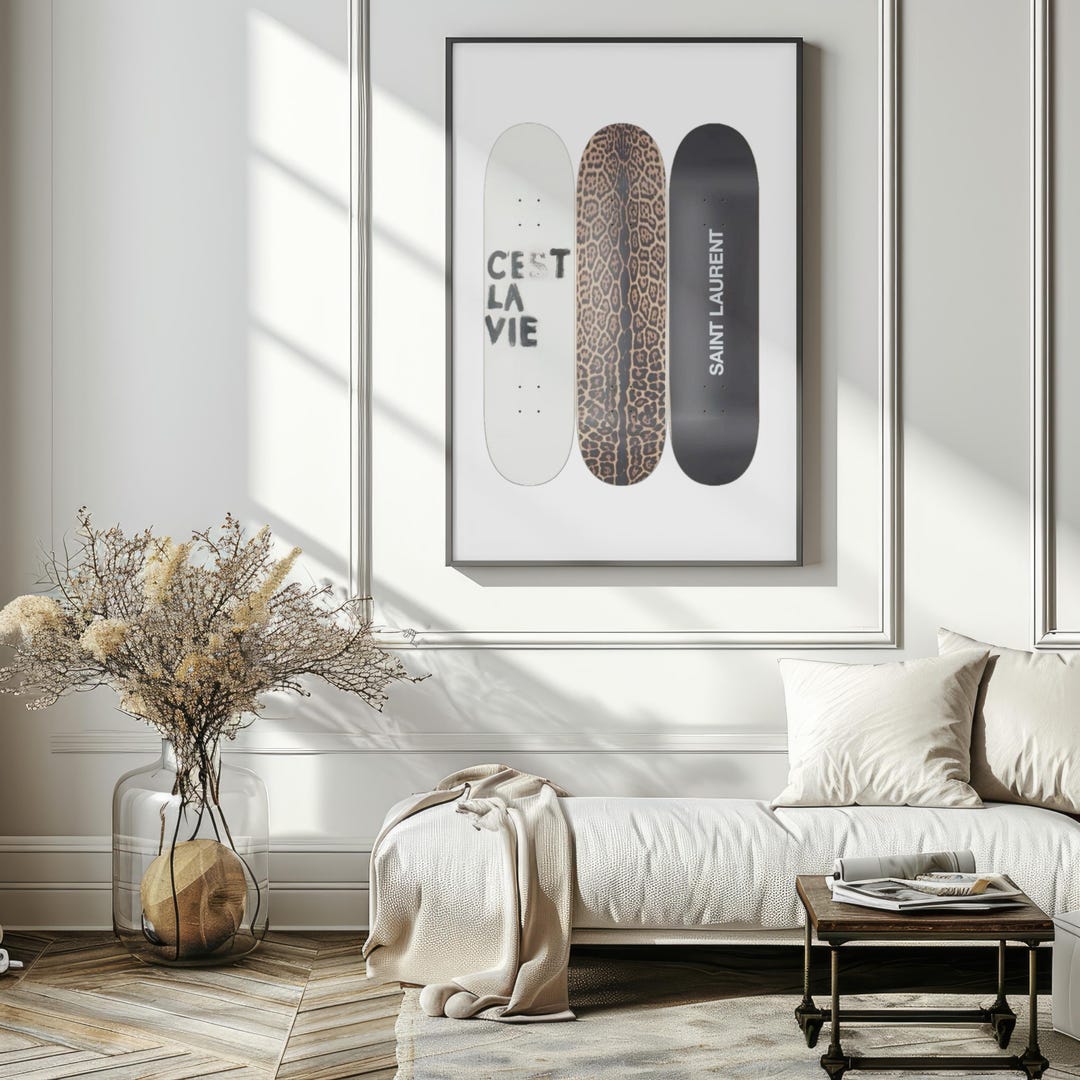 Skateboard Art Print: Vertical Matte Wall Decor, Skate Lover Gift - Etsy