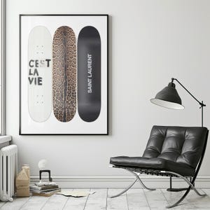 Skateboard Art Print: Vertical Matte Wall Decor, Skate Lover Gift - Etsy