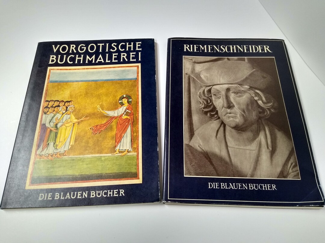 1950s German Art Books: Pre-gothic Paintings, DIE BLAUEN BUCHER Set - Etsy