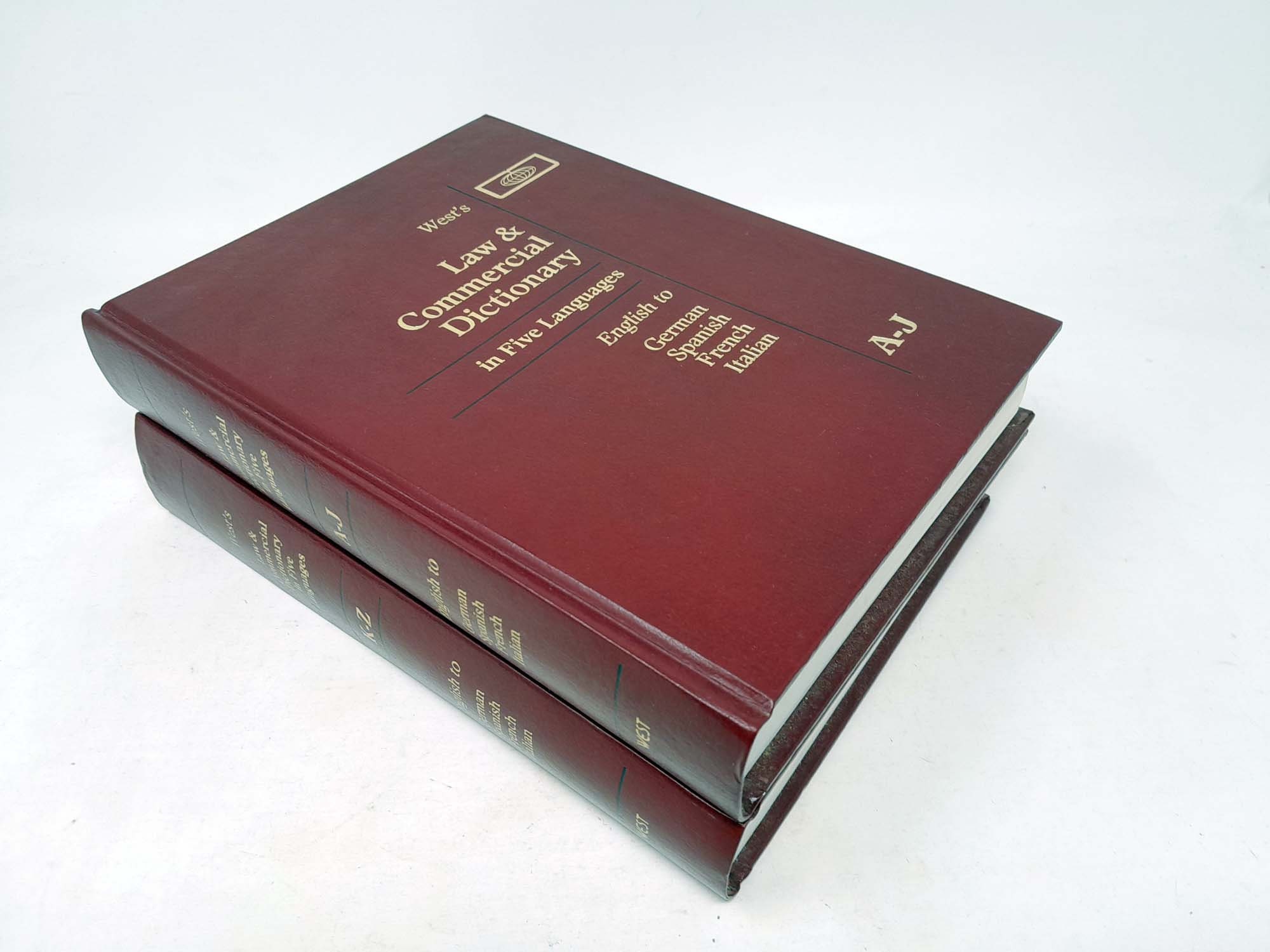 West’s Law & Commercial Dictionary 2 Volume Set Rare 1985 Vintage Law ...