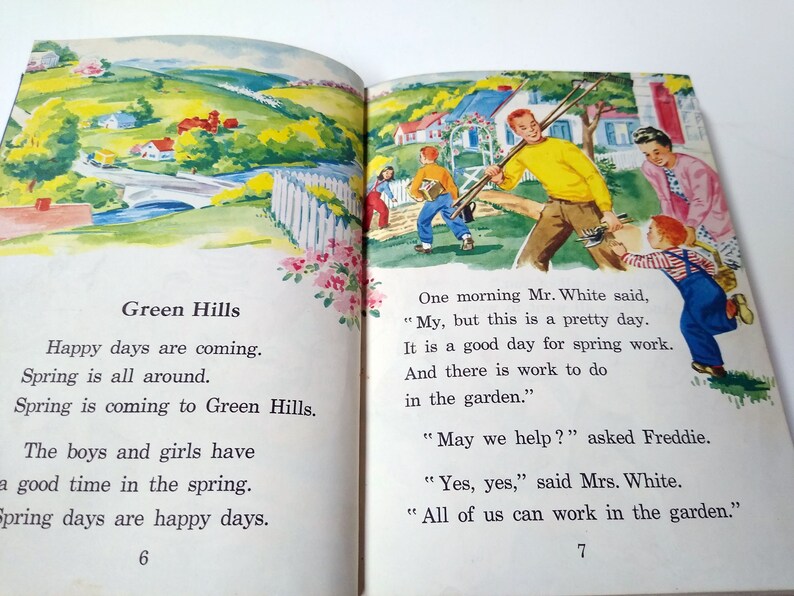 1953 Around Green Hills Betts Basic Readers Emmett A Betts Vintage ...