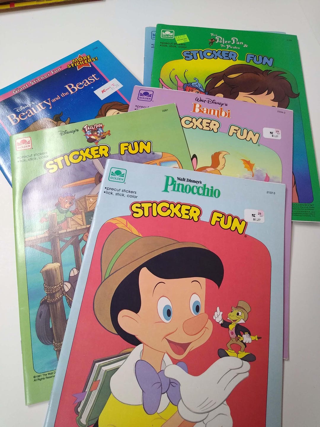 Vintage Golden Books Sticker Fun Book Lot – Disney, 1980s/90s - Etsy