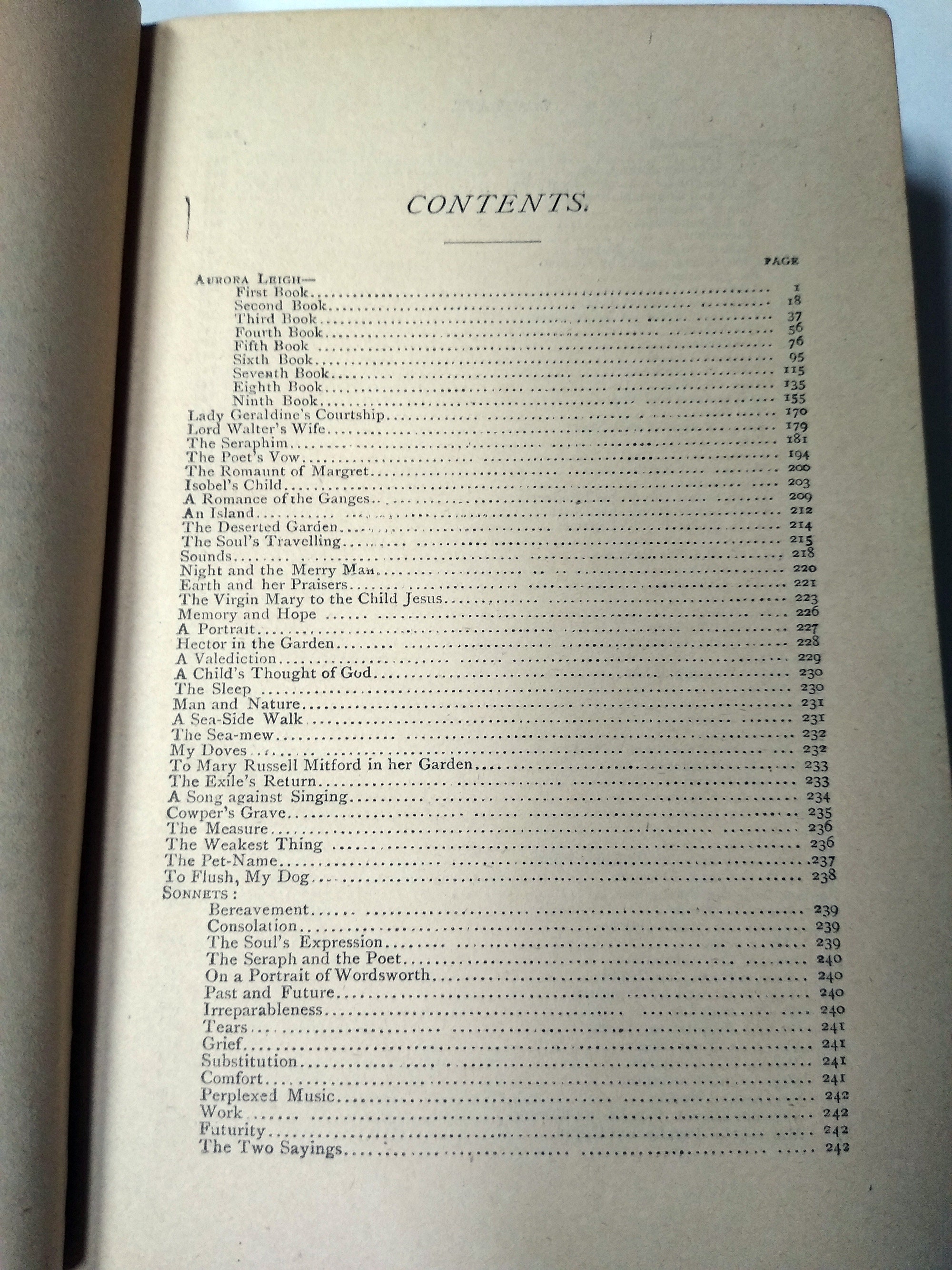 1800s the Poetical Works of Elizabeth Barrett Browning Complete Edition ...