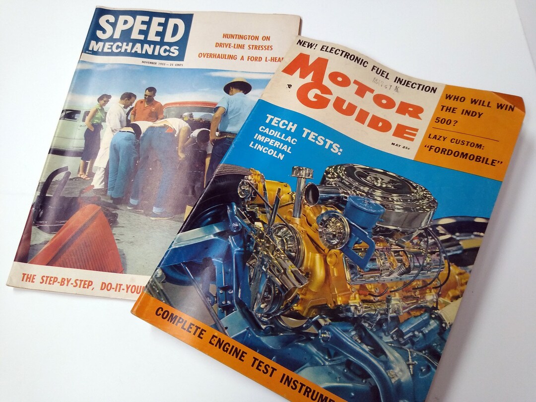 1950s Rare Vintage Car Magazines Speed Mechanics and Motor Guide - Etsy