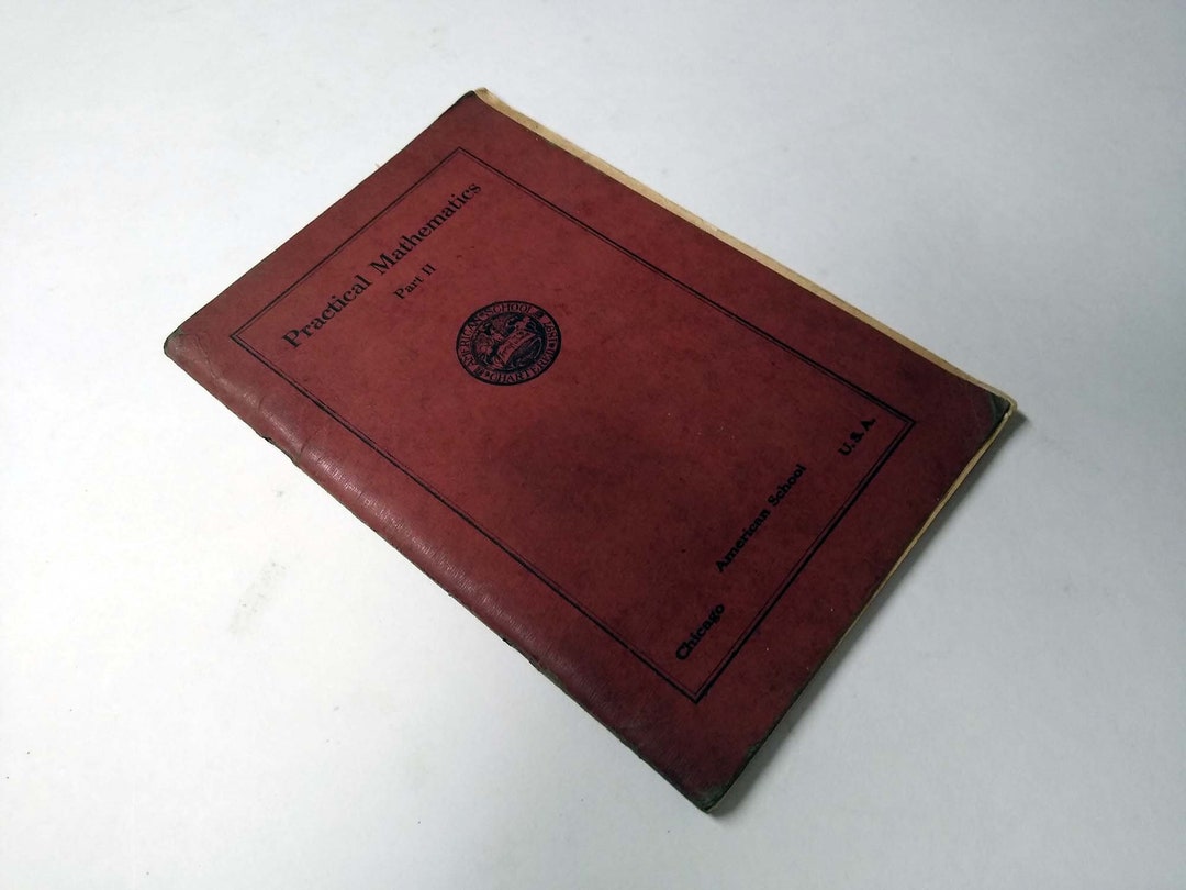 Rare 1925 Practical Mathematics Vintage American School Math Book ...