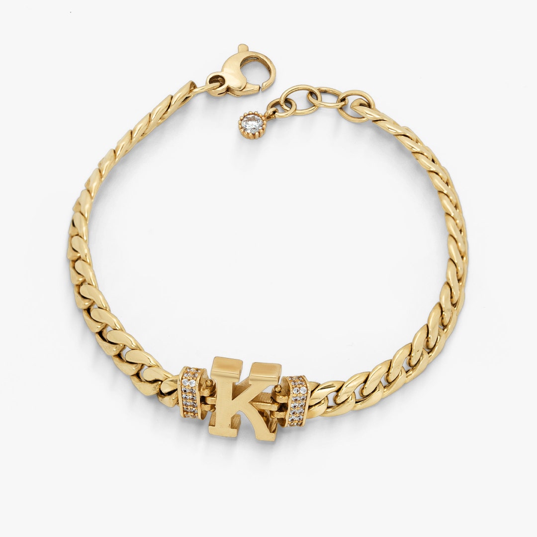 14k Solid Gold Bracelet, Bracelet for Women, Name Bracelet, 14k Gold ...