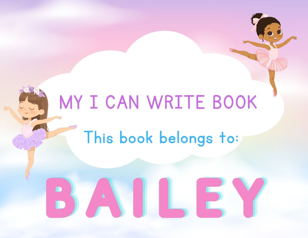 Printable Custom Name Workbook for Writing Practice - Etsy