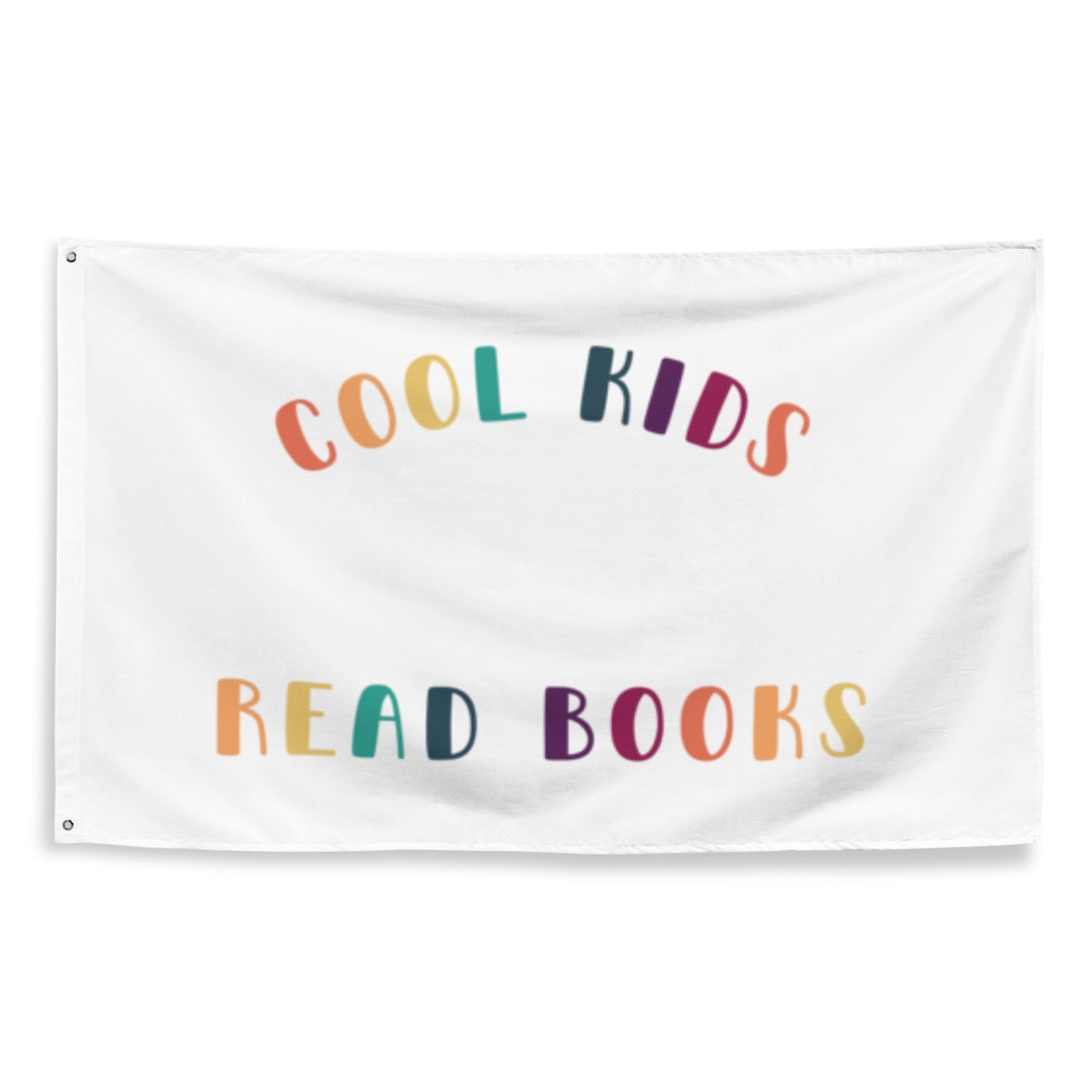 Cool Kids Read Books Rainbow Flag - Etsy