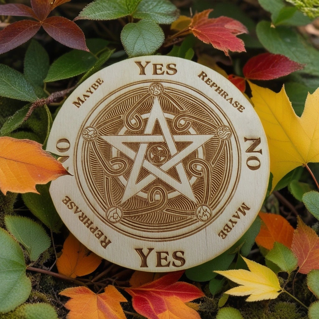 Magic Pentacle Pendulum Board, Alphabet, Numbers, Alphanumeric ...