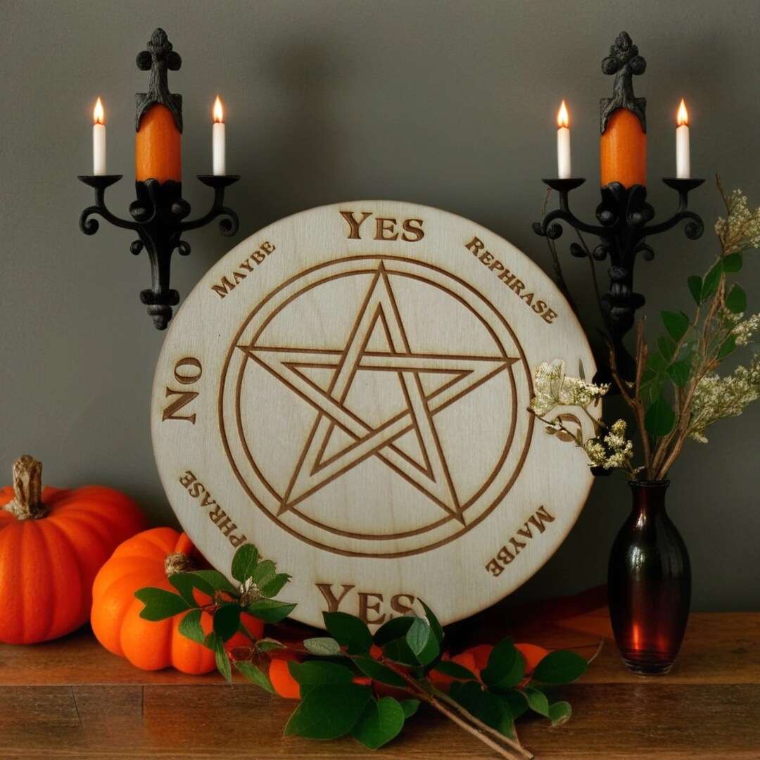Magic Pentacle Pendulum Board, Alphabet, Numbers, Alphanumeric ...