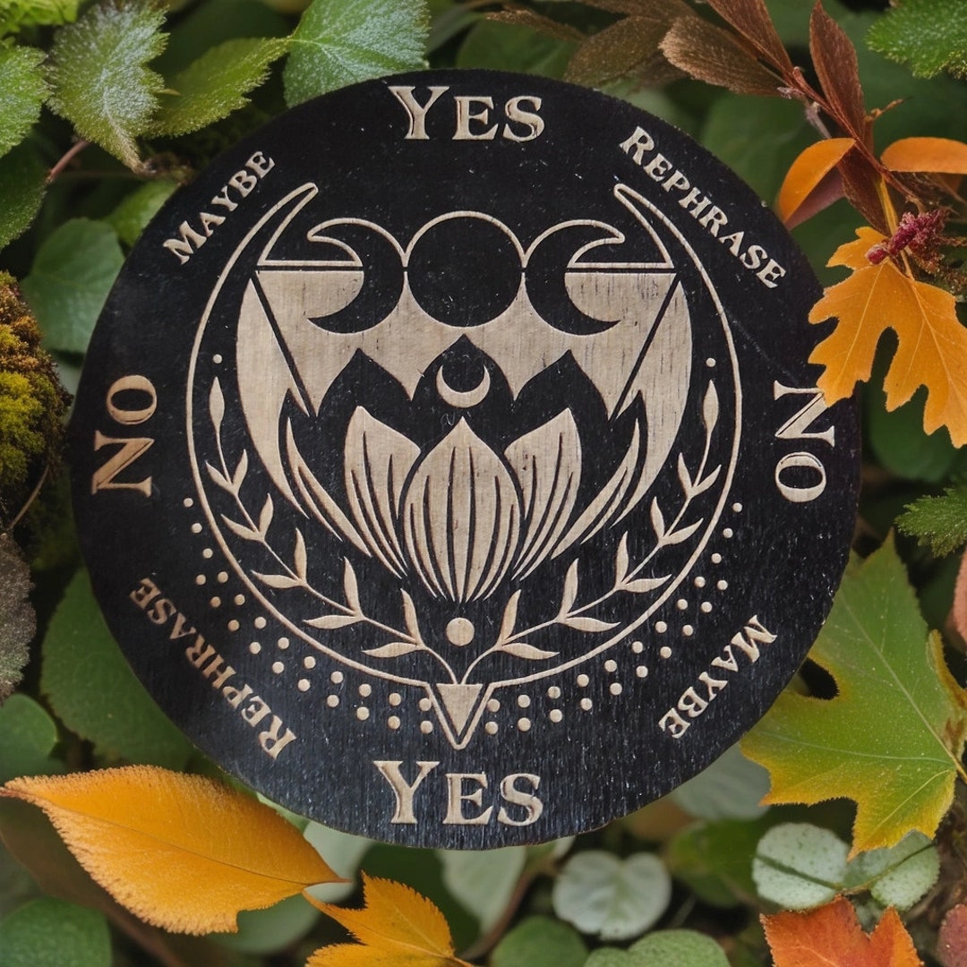 Pendulum Board With Lotus, Alphabet, Numbers, Alphanumeric, Witchcraft ...