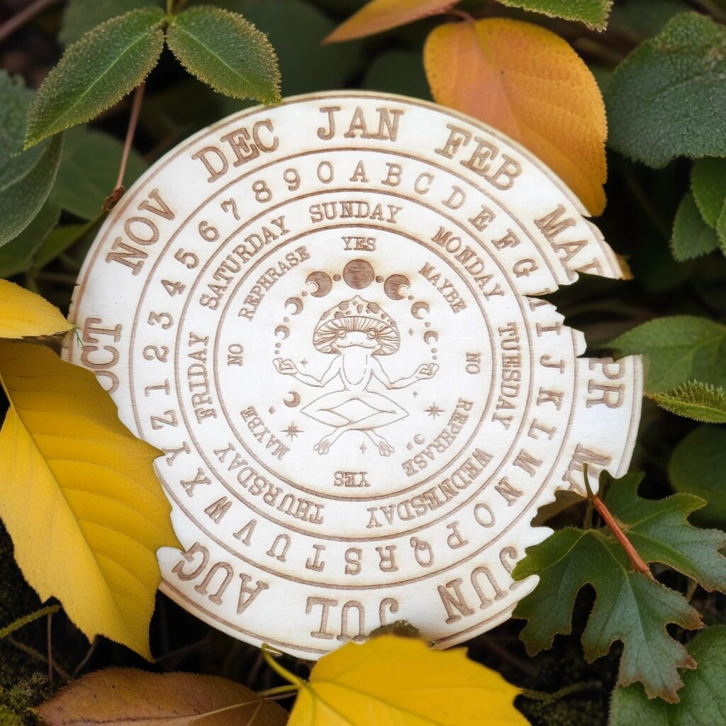 Pendulum Board With Frog and Mushrooms, Alphabet, Numbers, Alphanumeric ...