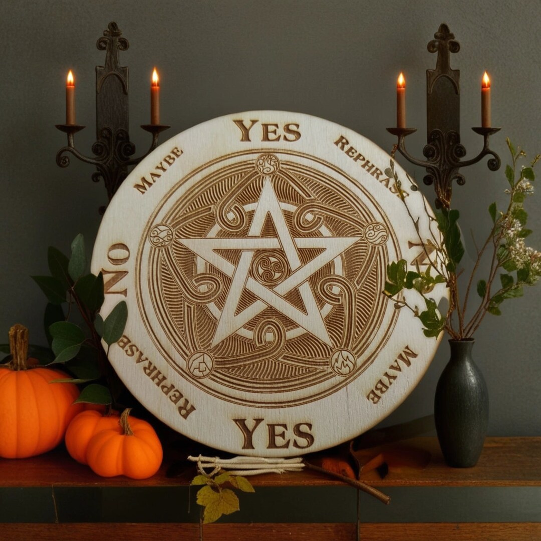 Magic Pentacle Pendulum Board, Alphabet, Numbers, Alphanumeric ...