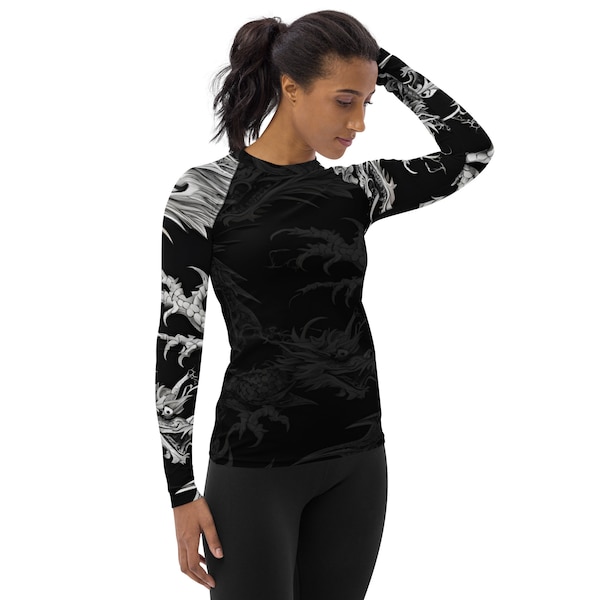 Dragon Rash Guard Women - Etsy
