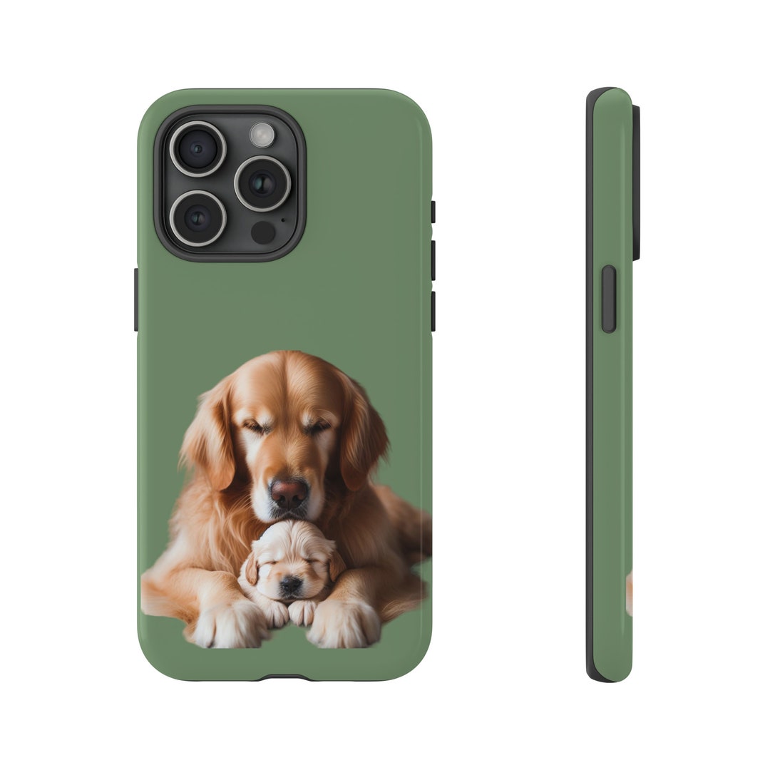Custom Golden Retriever Phone Case - Iphone, Samsung - Premium Dual ...