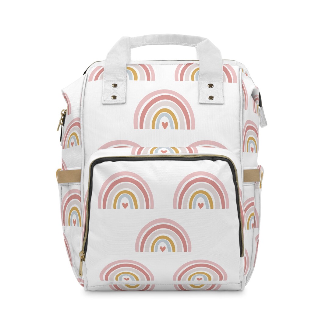 Rainbow Dreams Multifunctional Diaper Backpack Stylish, Practical, and ...