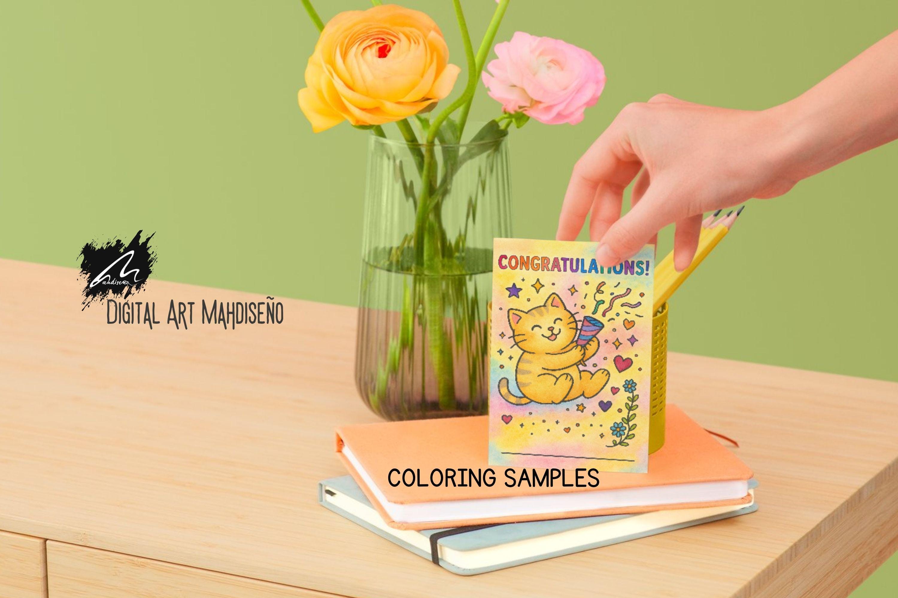Cat Mini Zine: Paws & Positivity Coloring Book (digital Download) - Etsy