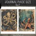 Shabby Grunge Octopus Collage Paper Mixed Media Digital Art PRINTABLE ...