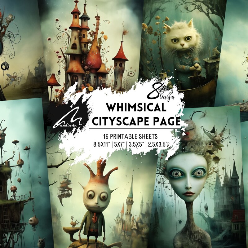 Whimsical Digital Paper - Etsy