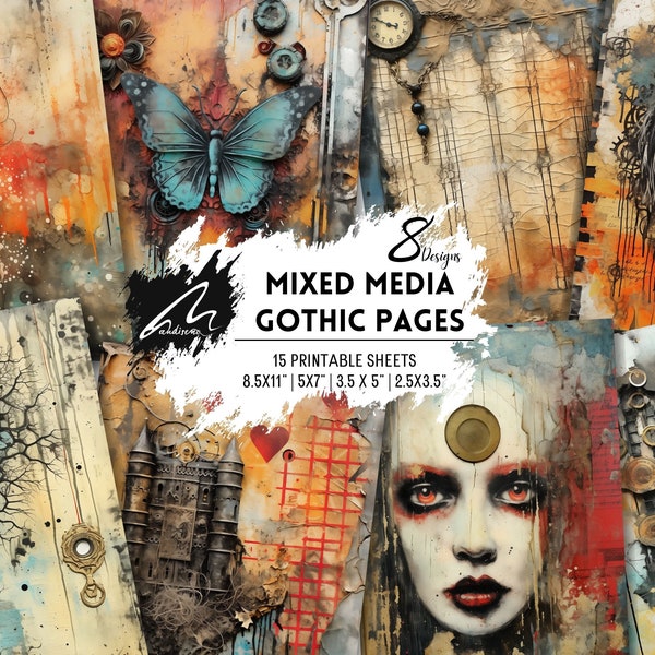 Gothic Mixed Media - Etsy