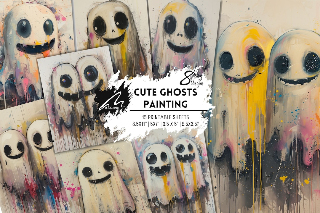 Gloopy Ghoul Gang – Urban Graffiti Ghosts Halloween Printables, Cute ...