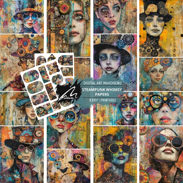 Steampunk Collage - Etsy