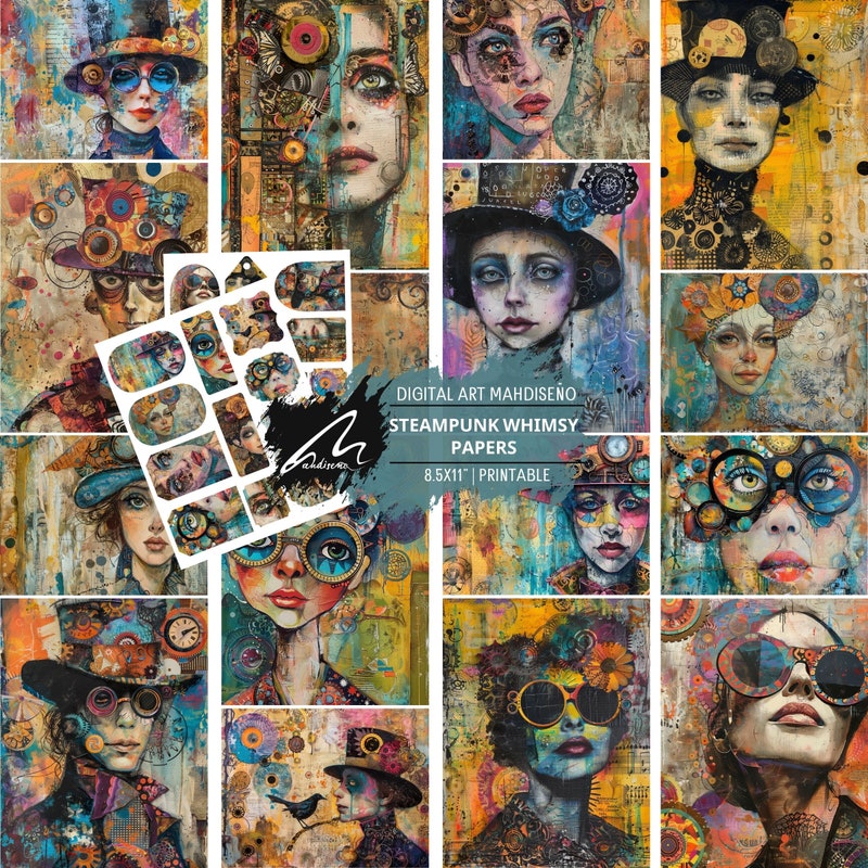Steampunk Collage - Etsy