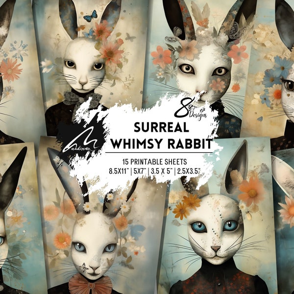 Whimsical Rabbit - Etsy