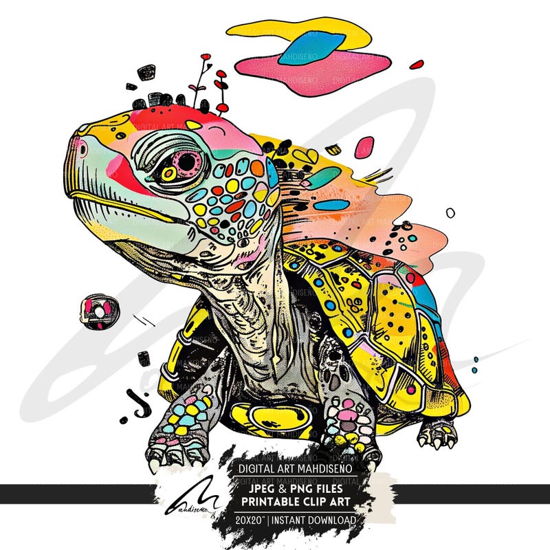 Whimsical Turtle - Etsy