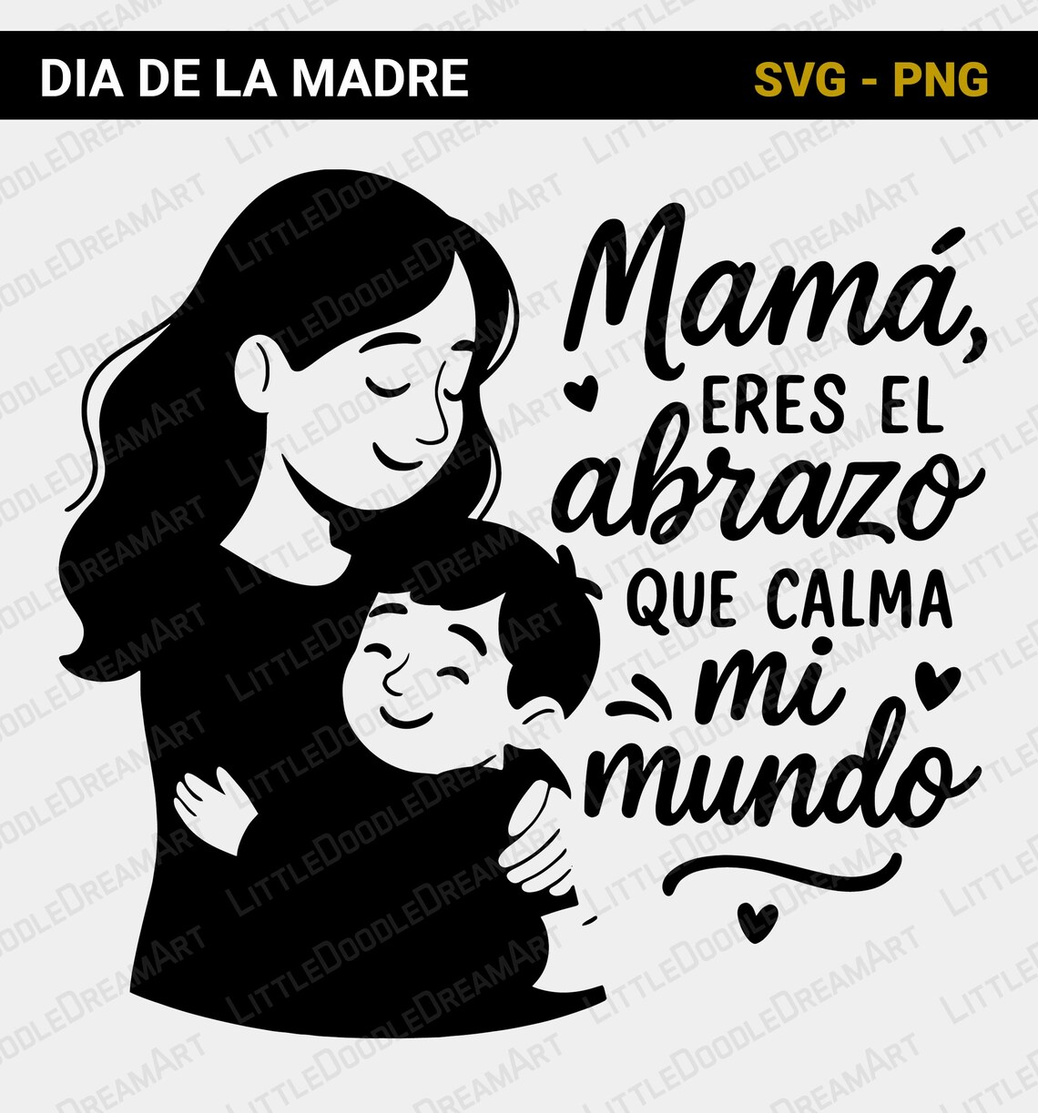 Pack De Diseños Para El Día De La Madre. Mamá, Niños Y Elementos De ...
