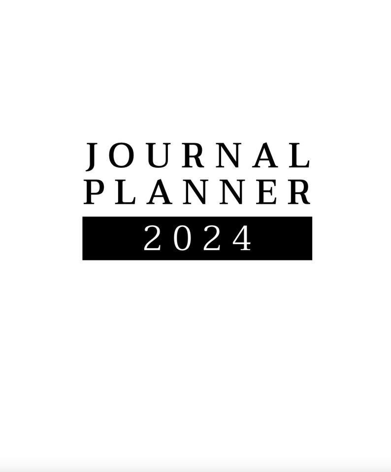 Downloadable 2024 Journal Planner - Etsy
