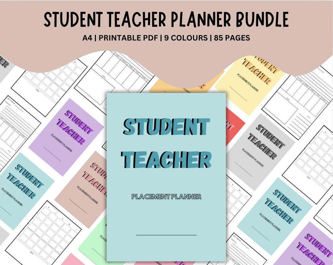 Student Teacher Planner Bundle - Etsy