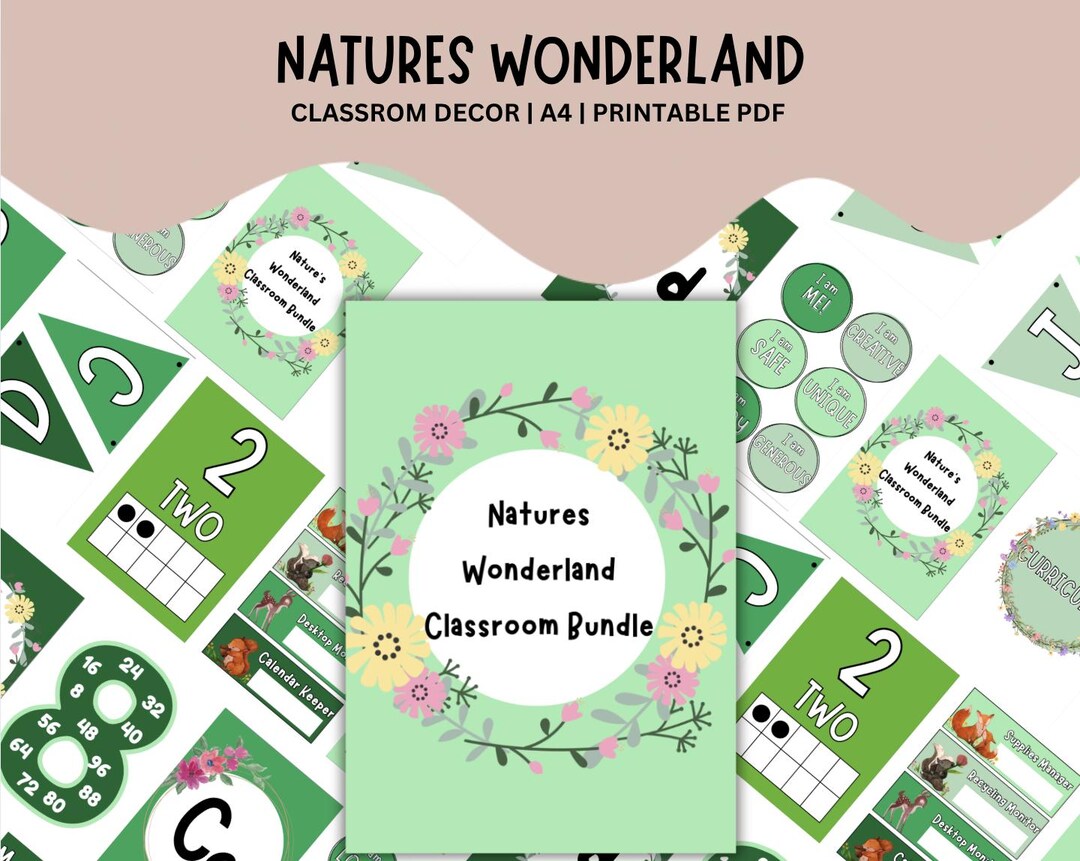 Natures Wonderland - Classroom Decor Bundle - Etsy