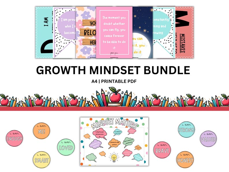 Growth Mindset Bundle - Etsy