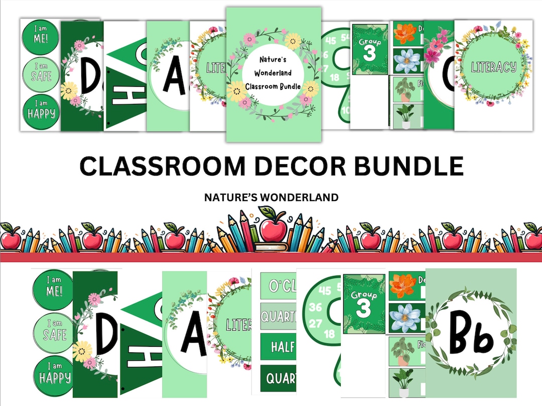 Natures Wonderland - Classroom Decor Bundle - Etsy
